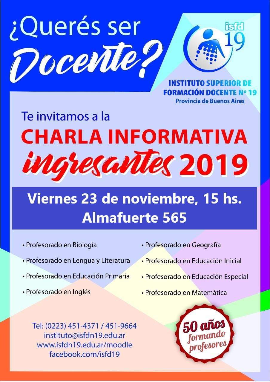 Nueva charla informativa para ingresantes – Instituto Superior de ...